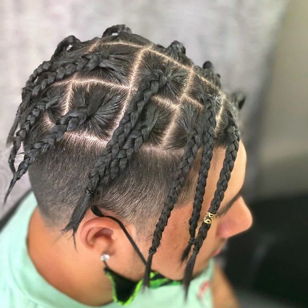 15+ Men's Box Braids for Short Hair Ideas - BeastBeauty
