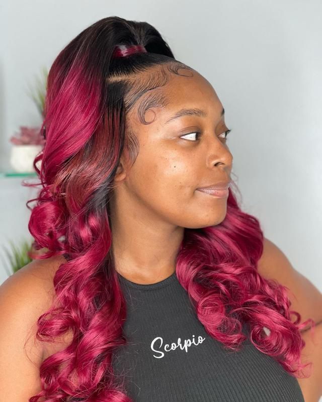 10 Stunning Black Hair with Red Underneath Ideas for a Bold New Look ...